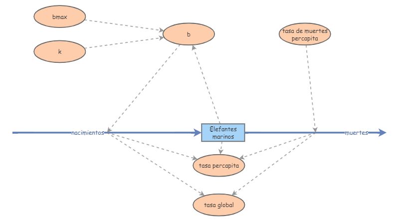 Modelo Poblacional 5. estocástico | Insight Maker