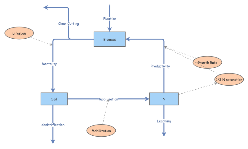 Terrestrial Biosphere Amazon Rainforest | Insight Maker