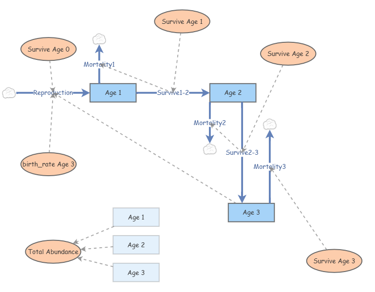 Lab3 Part3 Age Structure Model | Insight Maker