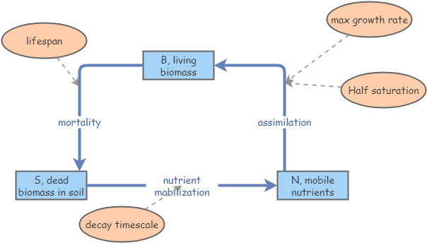 Clone of Terrestrial N cycle model template | Insight Maker