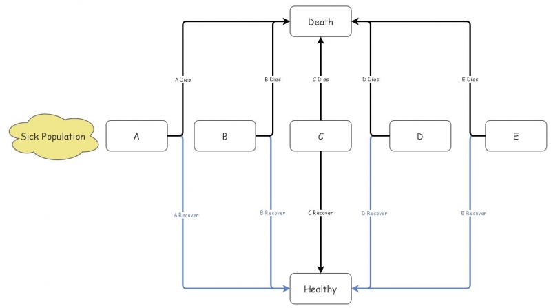 Patient Flow Through the Hospital | Insight Maker