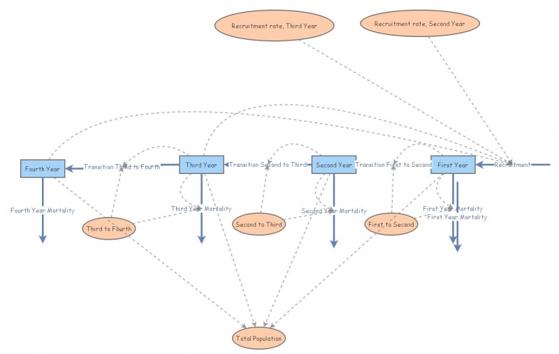 Clone of Axolotl PVA for 6,000 individuals | Insight Maker