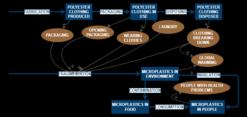 MICROPLASTICS ANDPOLYESTER | Insight Maker
