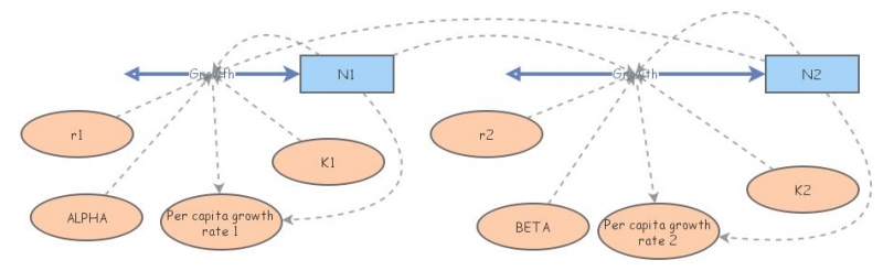L-V Competition Model | Insight Maker