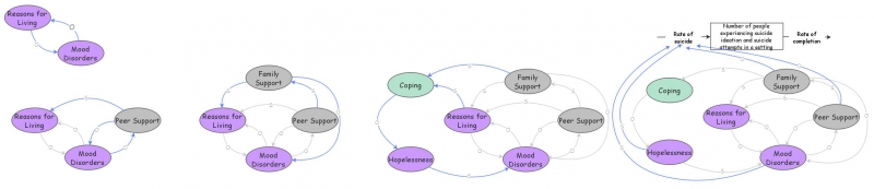 Step by Step Causal Feedback Loops (Black) | Insight Maker