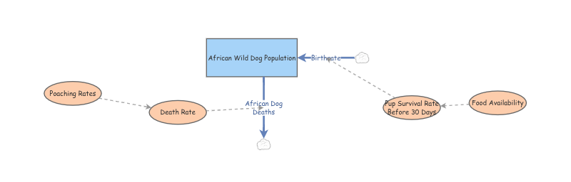 African Wild Dog Simulation | Insight Maker