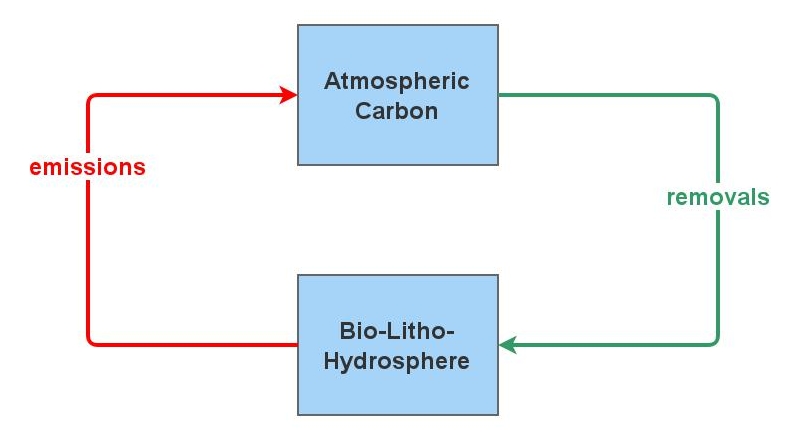 Carbon Cycle Model-simple | Insight Maker