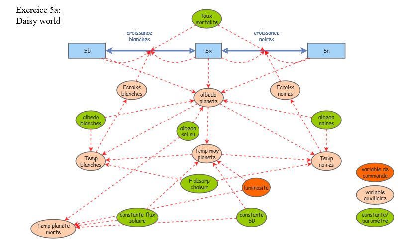 Clone of Clone of Exercice 5a: Daisy World | Insight Maker