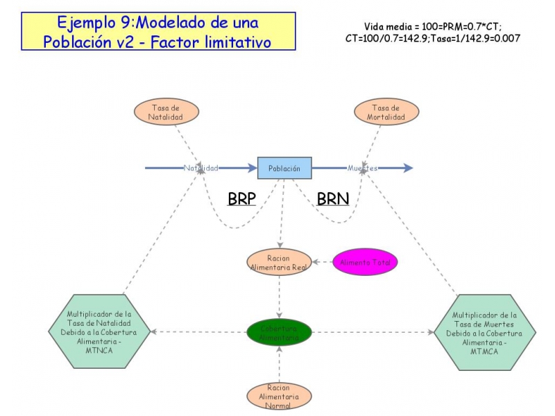 Ejemplo 9: Modelo de una población 2 | Insight Maker