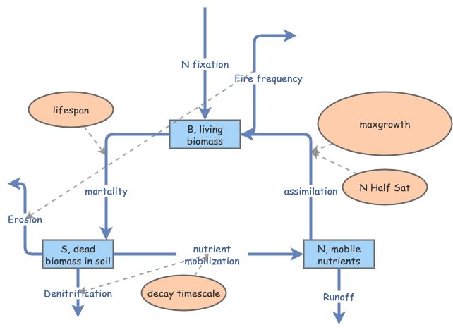Clone of Terrestrial N cycle model template | Insight Maker