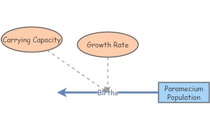 Clone of Bio 190: BIDE Model With Carrying Capacity | Insight Maker