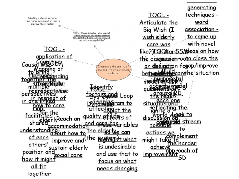 Spray Diagram - Elderly Social Care - Tools Review | Insight Maker