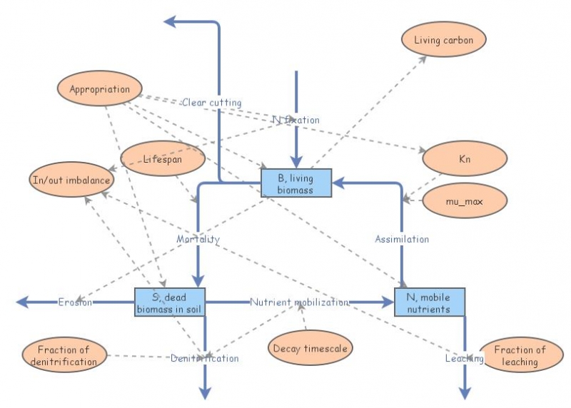 Clone of Terrestrial N cycle model template | Insight Maker