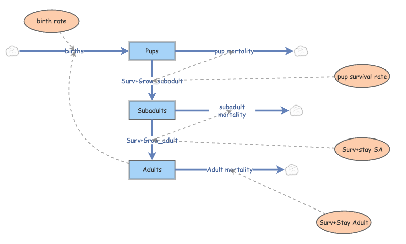 parasite otters | Insight Maker
