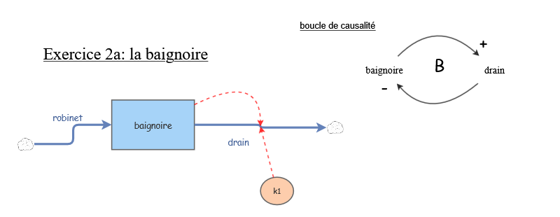 Exercice 2 - Baignoire modele 2a | Insight Maker