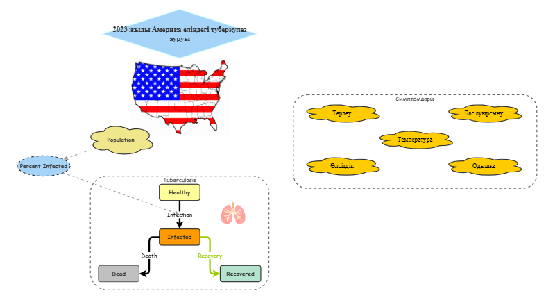 Өзіндік жұмысы 2 (агенттік модель) | Insight Maker
