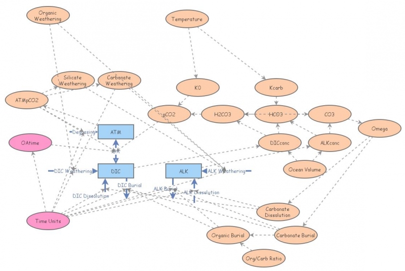 Marine Carbon Cycle Building Block_Lab3 | Insight Maker