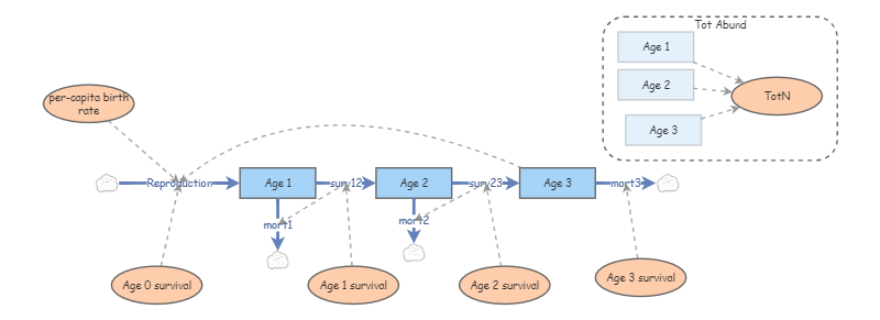 Age structure lab | Insight Maker