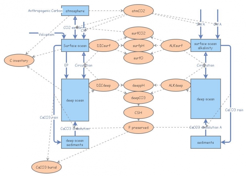 Carbon Cycle Model | Insight Maker