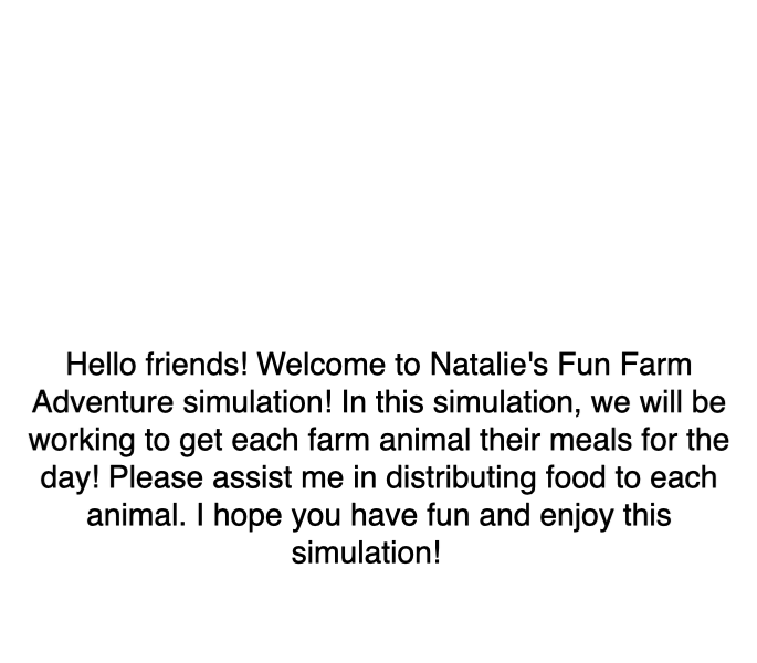 Natalie's Fun Farm Adventure Simulation | Insight Maker
