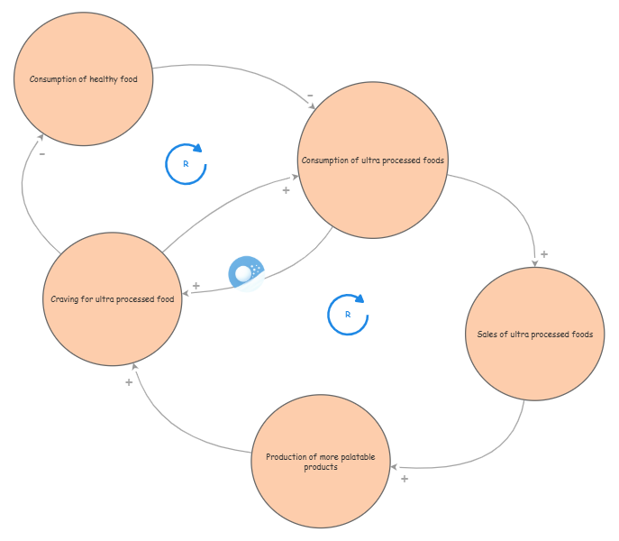 Healthy eating CLD July 2025 | Insight Maker