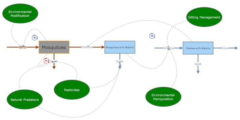 Malaria In Class Model | Insight Maker