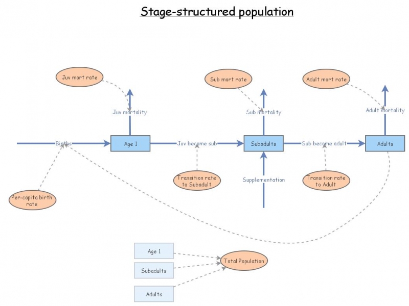 Clone Of Stage Structured Population Insight Maker