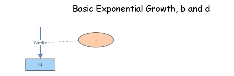 Lab 1 Practice: Basic Exponential Growth, r | Insight Maker