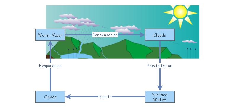 Water cycle diagram | Insight Maker