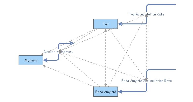 Alzheimer's simulation | Insight Maker