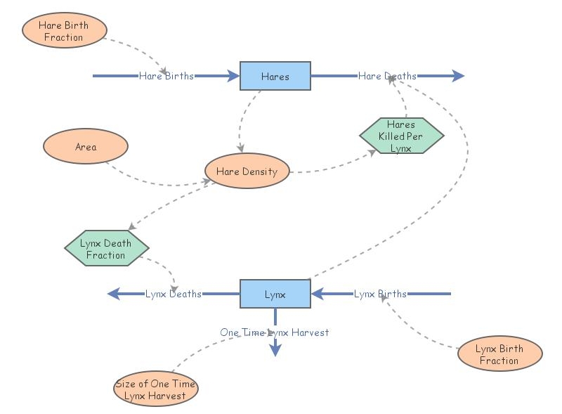 Lynx and Hares | Insight Maker