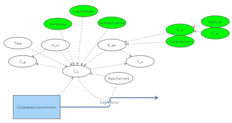 Bacterial degradation of cyclohexane is 3-phase system | Insight Maker